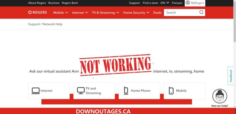 Rogers Outage or Service Down? Check Current outages and problems ...